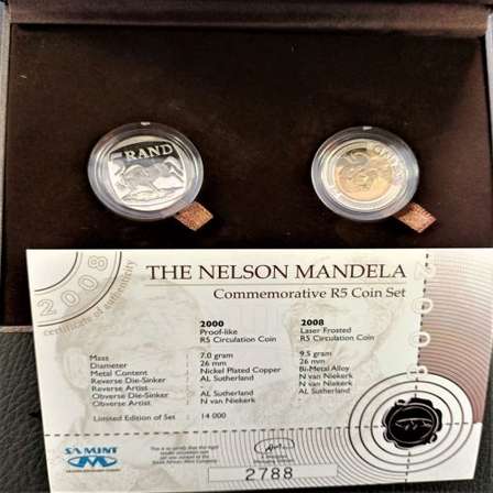 Collections & Sets - NELSON MANDELA COMMEMORATIVE R5 COIN SET for sale ...