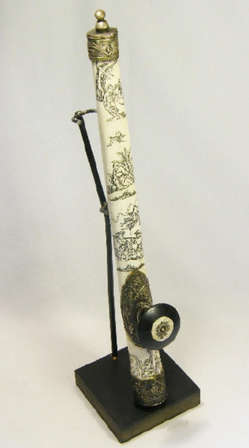 Smoking Accessories - Vintage Chinese Opium pipe with bone/tooth stem ...