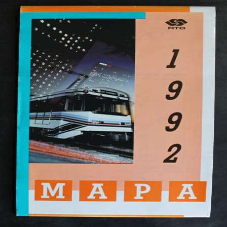 Maps - 1992 RTD Transit System Southern California Los Angeles Folded ...