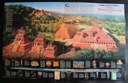 Maps - National Geographic Folded Map of Ancient Mesoamerica Dec 1997 ...