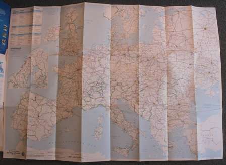Maps - Thomas Cook Rail Map Europe 18th Edition Folded Map 2011 was ...