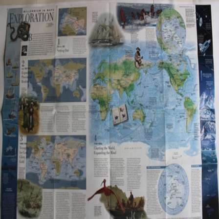 Maps - National Geographic Folded Map of Exploration, The Explorers Feb ...