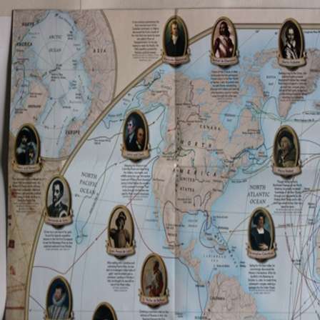 Maps - National Geographic Folded Map of Exploration, The Explorers Feb ...