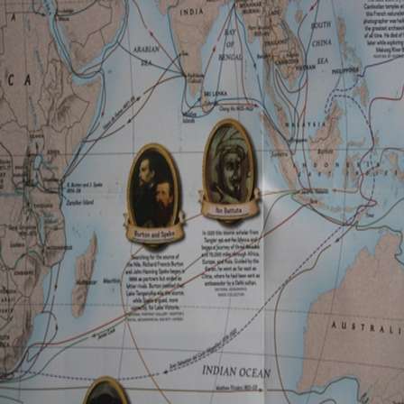 Maps - National Geographic Folded Map of Exploration, The Explorers Feb ...