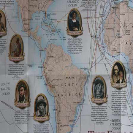 Maps - National Geographic Folded Map of Exploration, The Explorers Feb ...