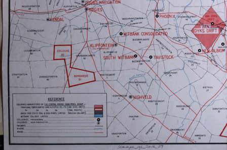 Maps - Rand Mines Coalfields Witbank Middelburg 1950 - Reproduction ...