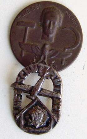 World War 2 - 2 German World War II Badges Luftschutz tut Not and Tag ...