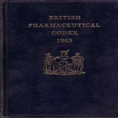 Medicine - BRITISH PHARMACEUTICAL CODEX 1963 - RARE BOOK was sold for ...