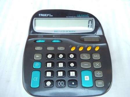 Calculators - TRULY 838B 12-DIGIT ELECTRONIC DUAL POWER CALCULATOR was ...