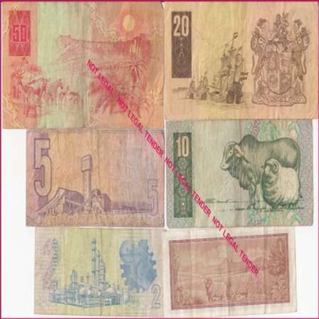 Other South African Bank Notes - *** SET OF NOTES R1 TO R50 *** SET033 ...