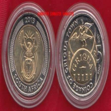 Five Rand - 2015 RSA R5 COINAGE OF GRIQUA TOWN BICENTENNIAL IN COIN ...