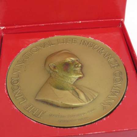 Other - The Lincoln National Life Insurance Company bronze medallion ...