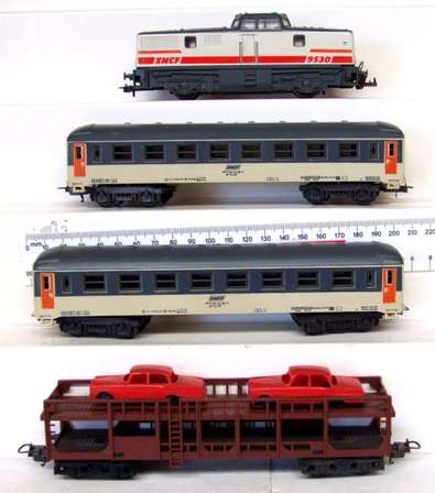 Train Sets - LIMA HO: SNCF Diesel Class V80 Passenge Train Set (103400 ...