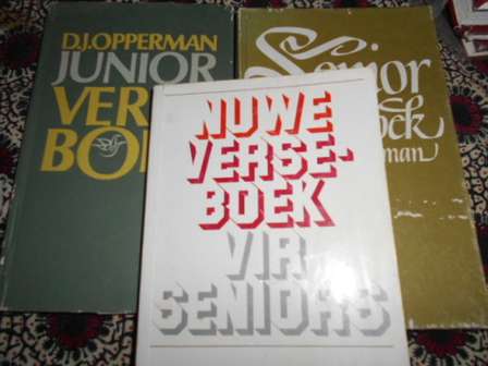 Poetry - 3 Gedigteboeke - DJ OPPERMAN - JUNIOR en SENIOR VERSEBOEKE and ...