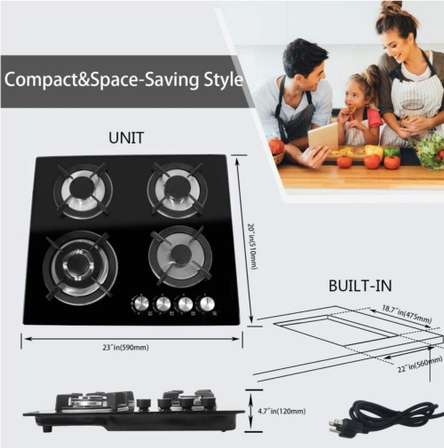 Hobs - Digimark 4 burner Glass Gas Stove for sale in Johannesburg (ID ...