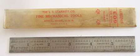 Tools - 3 VINTAGE L.S. STARRETT 6 INCH RULERS IN ORIGINAL BOX was sold ...