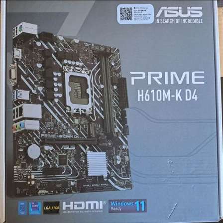 Motherboard & CPU Bundles - 12th Gen - ASUS Prime H610M -K -D4 MB + Intel Pentium Gold G7400 CPU ...