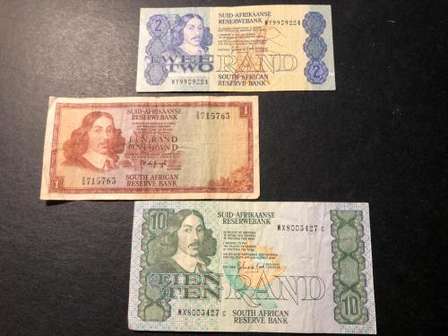 Other South African Bank Notes - Set of 3 South African replacement ...