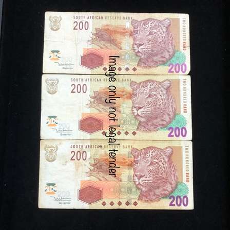 TT Mboweni - Old South African R200 banknotes - TT Mboweni 1st issue ...