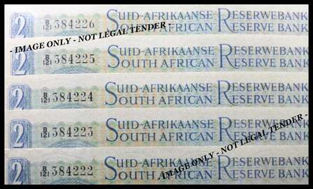 G Rissik - S. A. Bank Note : TWEE RAND / TWO RAND : G. RISSIK : UNC ...
