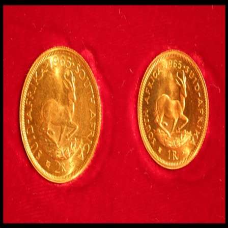 Proof Sets - 1965 Extremely Rare LONG PROOF SET WITH GOLD R2 & R1 COINS and ENG SILVER R1 ...