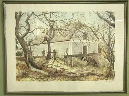 Prints - ERIC JUDD `WATER MILL at ELIM` SIGNED PRINT in PENCIL SOUTH ...