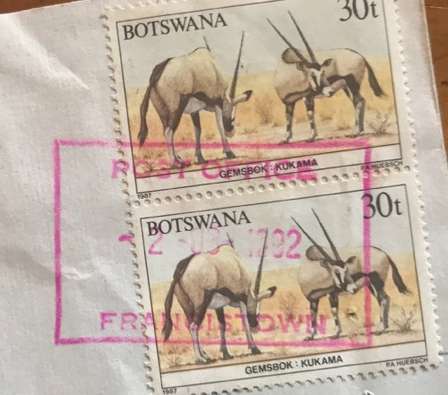 Botswana & Bechuanaland - BOTSWANA GABERONE 1990 and FRANCISTOWN 1992 ...