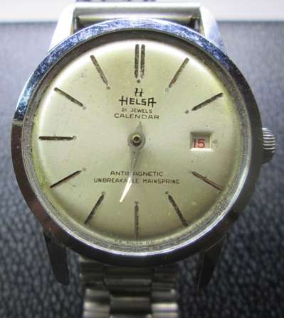 Men's Watches - HELSA 21 JEWELS CALENDAR ANTIMAGNETIC UNBREAKABLE ...