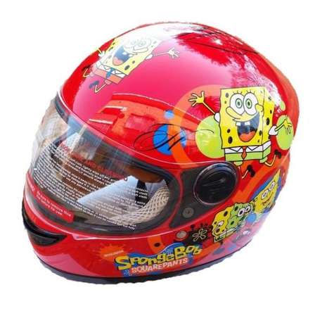 Helmets - Cartoon helmets for kids ¿ Silver sponge bob, Red sponge bob ...