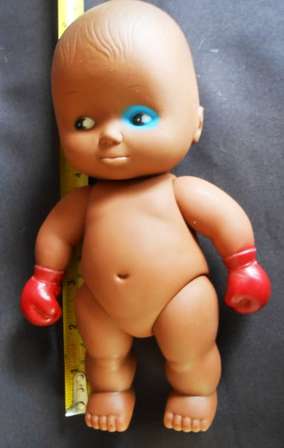 Dolls - Collectable Black Vinyl Boxer Doll with Black Eye Rare Effanbee ...