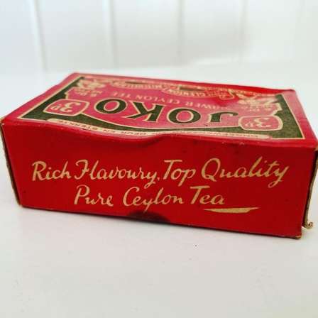 Advertising - South African vintage 1950s 1960s JOKO Tea box Sample for ...