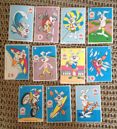 Other Hobbies - Texaco Caltex WHITE RABBIT complete set of 20 STICKERS ...