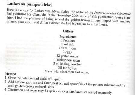 Cooking, Food & Wine - Mopani Worms with Latkes on Pumpernickel -- Eric ...