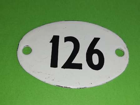 Other Antiques & Collectables - Vintage Enamel Number 126 was listed ...
