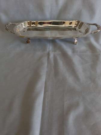 Silver - Beautiful EPNS Tray with Feet and Handles. was sold for R250 ...