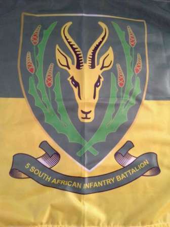 South African Army - SADF 5 SA INFANTRY COMMEMORATIVE FLAG -ONLY 2 LEFT ...