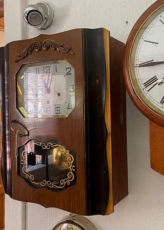 Cuckoo & Wall Clocks - Antique French Odo Dual Chime Wall Clock ...