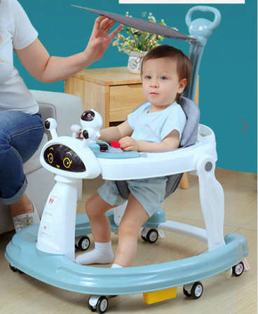 Walkers & Walking Rings - Six Wheel Multifunction Anti-rollover Baby ...