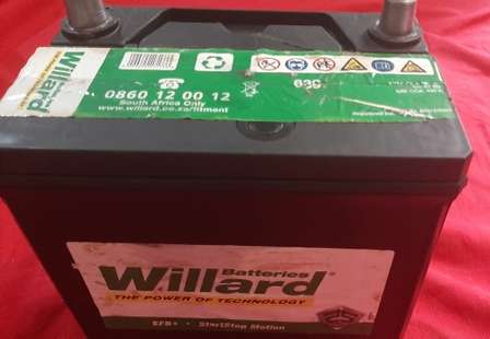 Rechargeable Batteries - Willard 639 12V Battery 67Ah 480A- used as ...