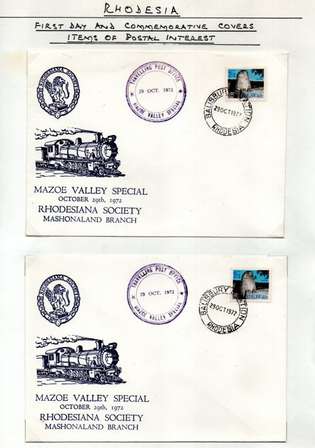 Zimbabwe, Rhodesia & Nyasaland - RHODESIA 1972 MAZOE VALLEY `TRAVELLING ...