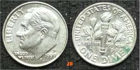 The Americas - USA - One Dime - 1999 P was sold for R1.00 on 12 Jul at ...
