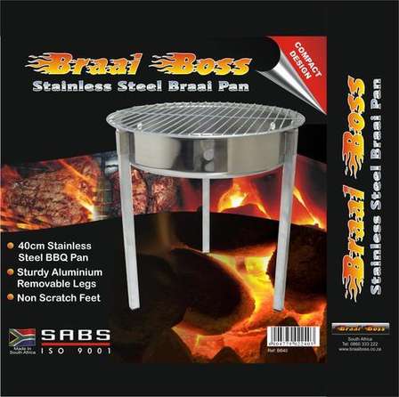 Flat Top Braais - Braai Boss Stainless Steel Braai Pan 40cm was sold ...