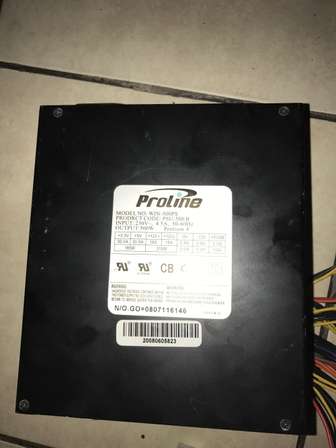 Power Supplies - Proline 500W PC power supply was sold for R122.00 on ...