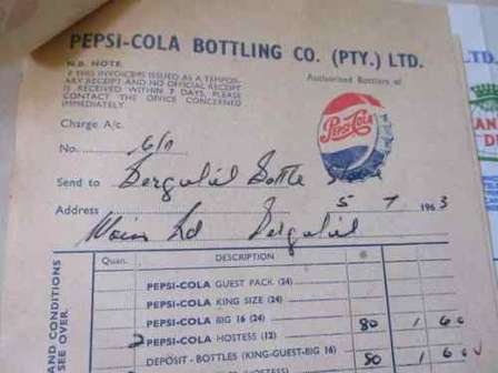 Other Antiques & Collectables - PEPSI-COLA S.A. STATEMENTS & INVOICES ...