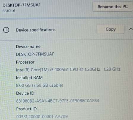Laptops & Notebooks - Mecer SF40IL6, 10th Gen Intel i3-1005G1@1.2GHz ...