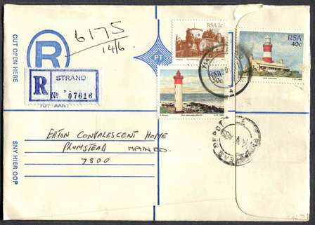 Republic of South Africa - RSA - Cover Registered At Strand Post Office ...
