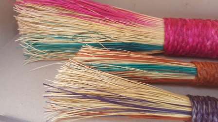 Brooms & Mops - Africana! Set of 3 ! Traditional African Hand-Brooms ...