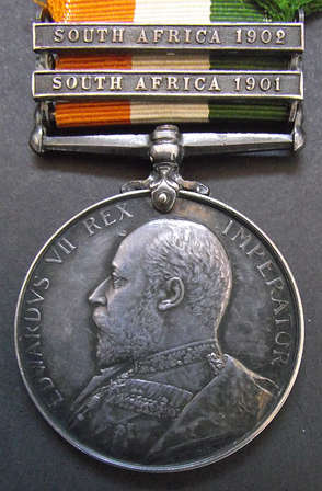 Boer War - QSA MEDAL WITH 5 CLASPS & KSA MEDAL TO SERGEANT F KEEGAN 2nd ...