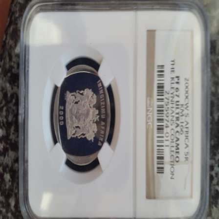 Five Rand - 2O00 RSA R5 .. COIN WORLD. . GRADED PF 67 BY NGC was sold ...