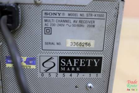 Amplifiers & Processors - SONY Multi Channel AV Receiver - STR-K1500 ...